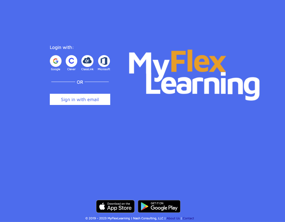 Logging in with your Google Account – MyFlexLearning