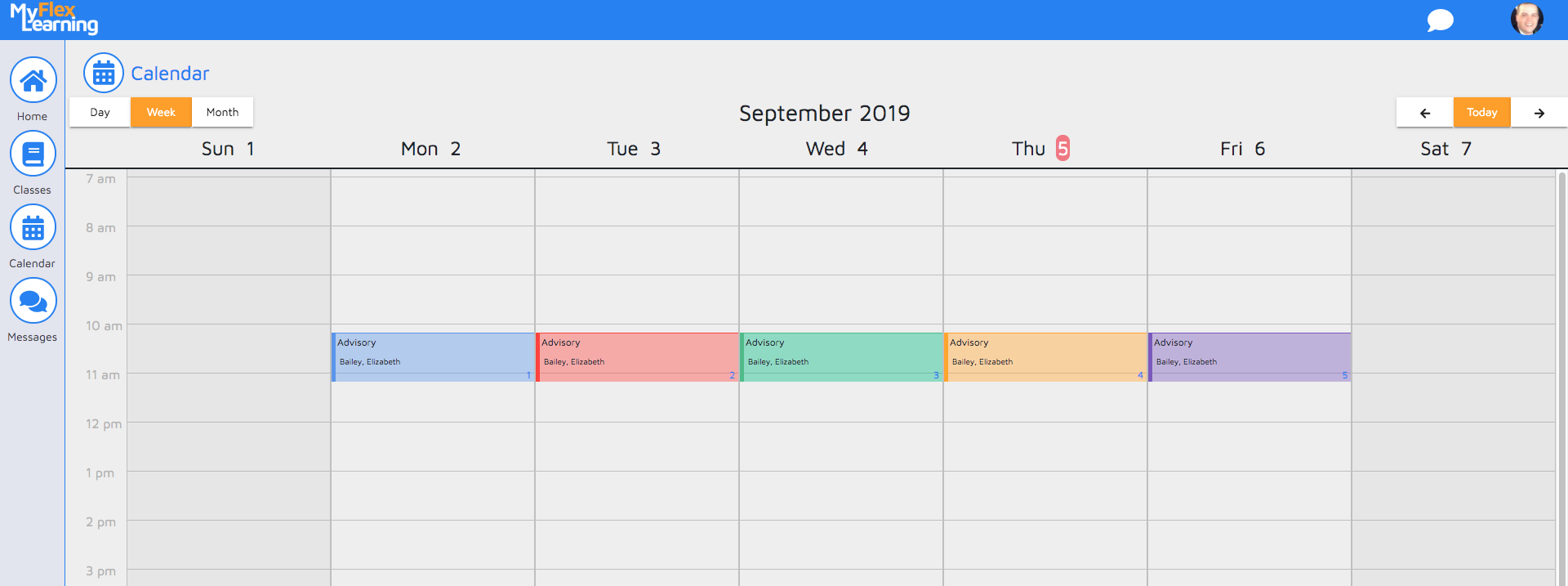 How to view your schedule as a Teacher – MyFlexLearning
